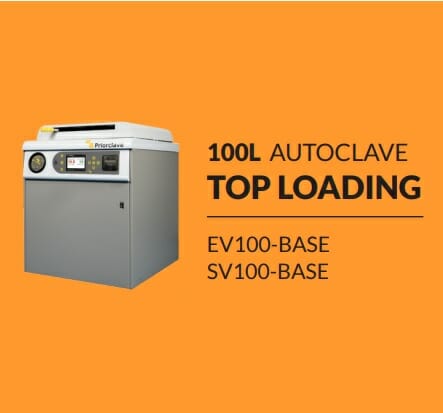 Priorclave 100L BASE Top Loading Research Grade Laboratory Autoclave ...